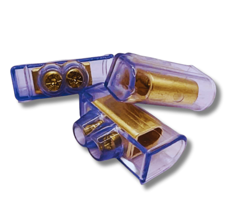 Clear Double Screw Connectors 2×16 mm | Hi-Tech