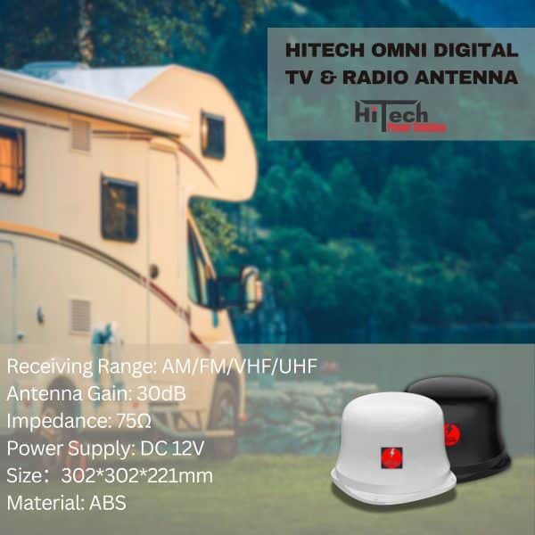 Digital Outdoor Omni Direction Caravan RV TV Antenna | HiTech